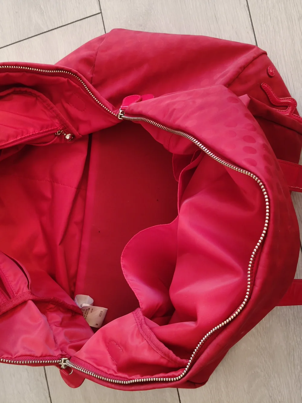 Agnes B. | Bags | Agnes B Red Polka Dot Tote Bag | Poshmark